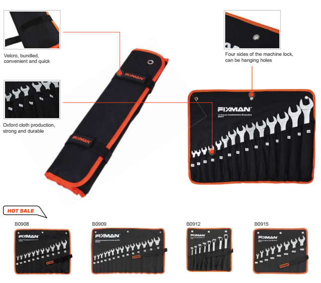 FIXMAN 14pcs Combination Wrench Set - FIXMAN
